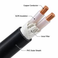 China 2 X 50mm2 2 Core Shielded Cable Pvc Jacket Wire For Construction Power for sale
