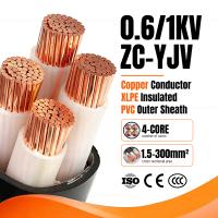 China ZR-YJV 4×50mm² 0.6/1kV Flame Retardant Copper Cable, XLPE Insulation for Building Power Distribution for sale