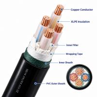 China ZR-YJV 4x95mm² Flame Retardant Copper Core Power Cable for Industrial Construction for sale