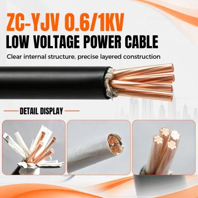 China Copper Conductor 4 Cores Cable ZR-YJV 4x240mm2 Flame Retardant Cable For Industrial for sale