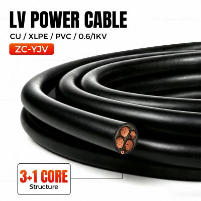 China Low Voltage 4 Cores Cable ZR-YJV 3×35mm2+1×16mm2 XLPE Cable for sale