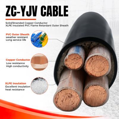 China 3×120mm2+1×70mm2 4 Cores Cable Power Distribution Flame Retardant XLPE Insulated Copper for sale
