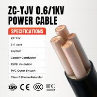 China Copper Power Cable 4 Core ZR-YJV 3×150mm2+1×70mm2 For Power System for sale