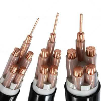 China 4+1 Core 4*16mm² + 1*10mm² Copper Power Cable ZR-YJV XLPE Flame Retardant 0.6/1kV for sale
