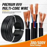 China Instrument Flexible Cable 2 Core RVV 4x0.75mm2 PVC Stranded Copper Wire Stranded for sale