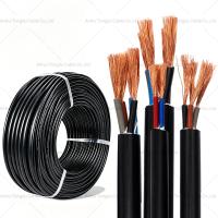 China 300V 500V 2 Core Flexible Cable RVV 4x2.5mm2 PVC Stranded Copper for sale