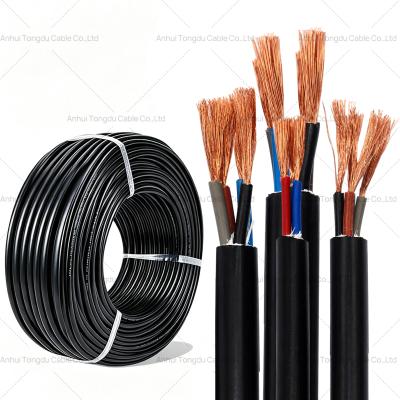 China 300V 500V 2 Core Flexible Cable RVV 4x2.5mm2 PVC Stranded Copper for sale