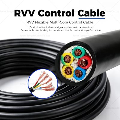 China 5 Core Multi Core Control Cable 0.75mm2 RVV For Building Automation for sale