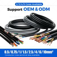 China Main Distribution 5 Core Flexible Cable 4.0mm2 RVV For Three Phase Add Earth Supply for sale