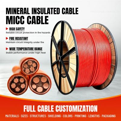 China Smoke Detector Fire Retardant Cable Round 1300kg/Km Mineral Insulated Copper Cable for sale