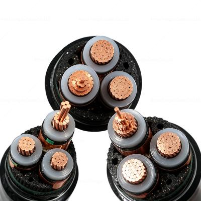 China Underground Distribution High Voltage Power Cable 3 Core 35mm2 YJV22 XLPE for sale