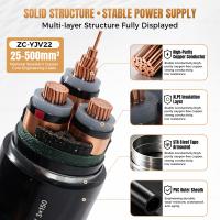 China Primary Distribution Cable 3 Core 70mm² YJV22 8.7/10kV Armored XLPE for sale