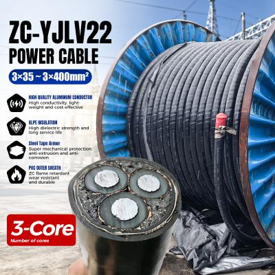 China High Capacity Mv Armoured Cable 150mm2 XLPE 3 Core Aluminum Cable for sale
