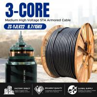China 3x240mm2 Flexible Medium Voltage Cable 8.7kV 15kV 3 Core Cable for sale