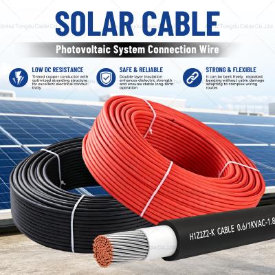 China Solar Panel Connection Cable PV1-F 4.0mm² TUV 1500V DC Weatherproof PV Wire for sale