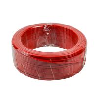 China Red Solid Copper Conductor PVC Insulated Single Core Copper Live Wire for sale
