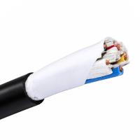 China RVV 5x4.0mm2 5 Core Flexible Cable PVC Multi Circuit Strand Flexible Copper Cable for sale