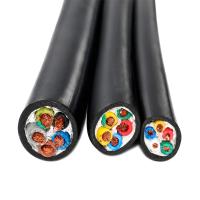 China RVV 5x4.0mm2 5 Core Flexible Cable PVC Multi Circuit Strand Flexible Copper Cable for sale