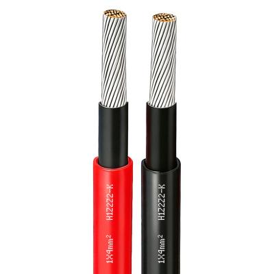 China H1Z2Z2-K 4.0mm2 Photovoltaic Solar Cable TUV 1500V XLPE Copper Cable for sale
