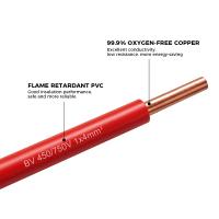 China 4.0mm2 Solid Copper Conductor 450V 750V Single Stranded Copper Wire for sale
