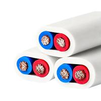 China RVVB 2x2.5mm2 Flat Sheathed Wires Flexible Twin Stranded Copper Sheathed Cable for sale