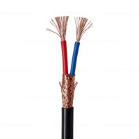 China RVVP 2x0.75mm² Shielded Signal Cable Braided Copper Low Noise Communication Wire 300/500V for sale