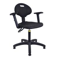 China Workshop 250lbs Esd Stool Chair Office Chair Pu Leather Anti Static Esd Cleanroom Chair for sale