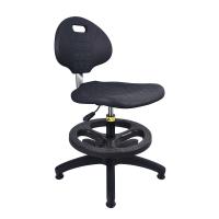 China Black PU Foam Anti Static Lab Chair Esd Lab Chair With Backrest for sale
