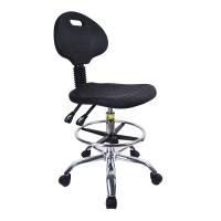 China Black PU Foam Anti Static Lab Chair Esd Lab Chair With Backrest for sale