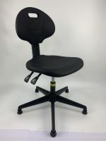 China Dust Free Laboratory Ergonomic Esd Pu Leather Swivel Chair Rotating Esd Chair With Armrest for sale