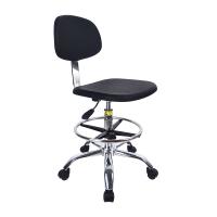 China Adjustable Industrial Anti Static Chairs Lab Custom PU Leather Chairs For Laboratory for sale