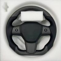 China OEM ODM PU Steering Wheel Real Carbon Fiber Custom Racing Steering Wheels for sale