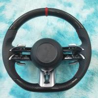 China Ergonomic Round PU Steering Wheel Race Wheel For Car Modification Production for sale