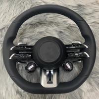 China Ergonomic Round PU Steering Wheel Race Wheel For Car Modification Production for sale