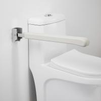 China Elderly Care Toilet Foam PU Armrest Handrail Armrest Grab Bar Commode Armrest for sale