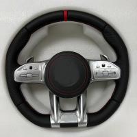 China Contoured Griped PU Steering Wheel ODM Car Modification Drift Steering Wheel for sale