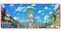 China Debossed Logo PU Mats Full Desk Mouse Pad For Office Home for sale