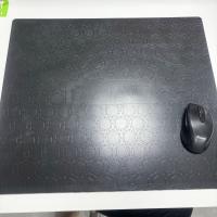 China Black Personalized Pu Leather Desk Pad Gaming Non Slip Pu Mouse Pad for sale