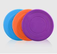 China Red Purple Dog Training Interactive Toy Puppy Flyer Toy Dog Flying Saucer for sale