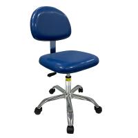 China Ergonomic Armless Lab PU Leather Chairs for sale