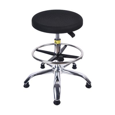 China Laboratory Stainless Steel Metal Round Esd Stools Anti Static Lifting For Lab for sale