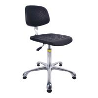 China PU Foam Esd Lab Chairs Anti Static Backrest Round Foot for sale