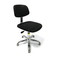 China Customized Polyurethane Foaming ESD Chair With Back Rest And Footrest for sale