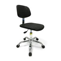 China Customized Polyurethane Foaming ESD Chair With Back Rest And Footrest for sale