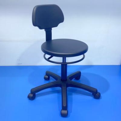 China Heavy Duty Industrial Stools PU Foaming Anti Static Lab Chair Ergonomic for sale