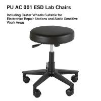 China PU Lab Antistatic Chair with 300 Lbs Weight Capacity Adjustable Height and Easy to Clean PU Leather for sale