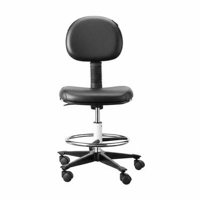 China Adjustable Height PU Lab Antistatic Chairs offering Footrest and Caster Wheels suitable for laboratory cleanroom ergonomic seating needs for sale