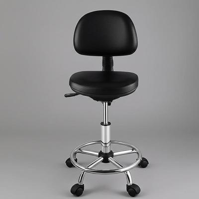 China Black PU Lab Antistatic Chairs Durable Swivel Seating Solutions Ideal for Cleanroom Workstations and Industrial Environments for sale