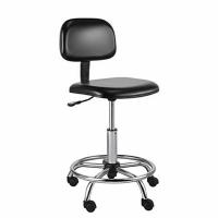 China Adjustable Height PU Lab Antistatic Chairs Featuring Footrest Comfortable Ergonomic Design Ideal for Laboratory Workspaces for sale