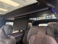 China Denza D9 DM 2025 Flagship Edition PHEV MPV 8000km Original Paint Dark Gray for sale